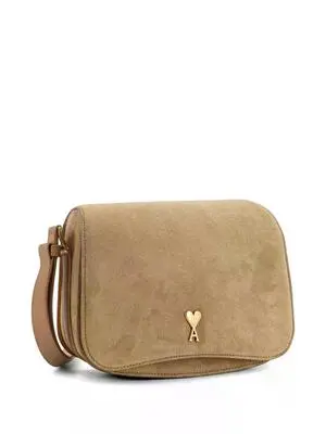 AMI Paris Heart-motif Shoulder Bag - Neutrals