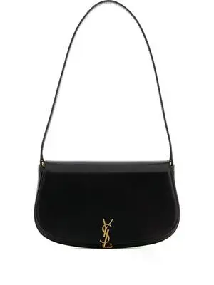 Saint Laurent Mini Voltaire Leather Shoulder Bag - Black