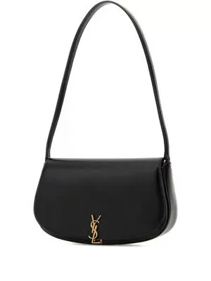 Saint Laurent Mini Voltaire Leather Shoulder Bag - Black