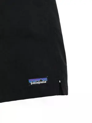 Patagonia Drawstring Logo Patch Shorts - Black