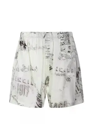 Balenciaga Print Pyjama Shorts