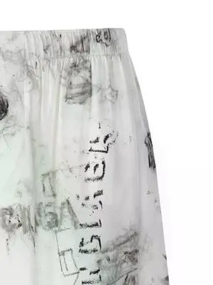 Balenciaga Print Pyjama Shorts