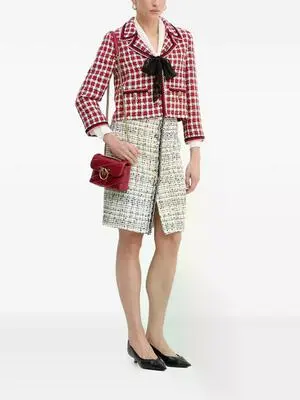 Luisa Spagnoli Villarosa Checked Button Jacket