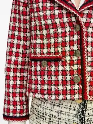 Luisa Spagnoli Villarosa Checked Button Jacket