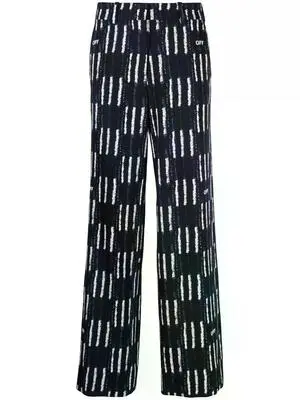 Off-white Printed Pants For Women