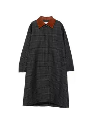 RÓHE Plaid Coat - Grey