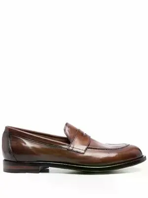 Officine Creative Round-toe Leather Loafers