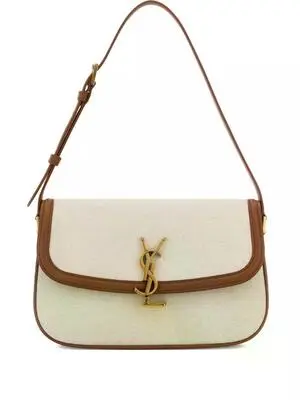 Saint Laurent Solferino Adjustable-strap Shoulder Bag - Neutrals