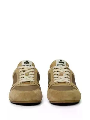 Isabel Marant Étoile Senny Low-top Suede And Nylon Sneakers - Neutrals
