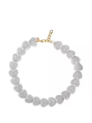 CRYSTAL HAZE Jelly Heart Necklace - Silver