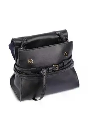 Moschino Small Tie Me Scarf-detail Tote Bag - Black