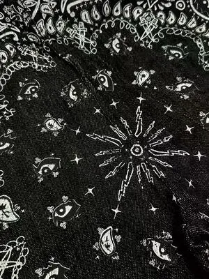 HACULLA. Paisley-pattern Denim Shorts