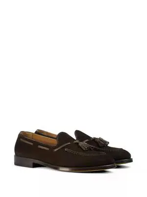 DOUCAL'S Tassel Suede Loafers