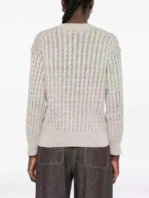 Brunello Cucinelli Sequin-embellishment V-neck Sweater