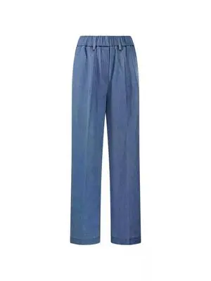 FORTE_FORTE Elasticated Denim Trousers