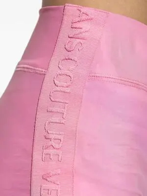 Versace Logo-detail Leggings - Pink