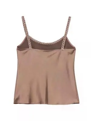 D.exterior Embellished-straps Top