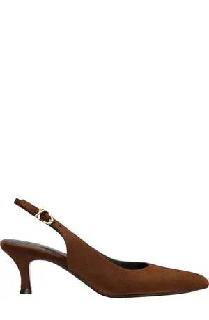 MARGAUX The Colette Slingbacks - Ganache Suede