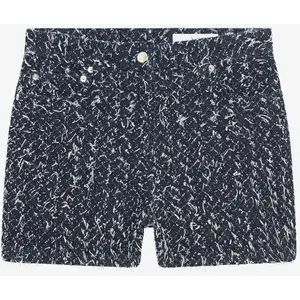 IRO PARIS Valentin Tweed Denim Shorts - Denim Curl