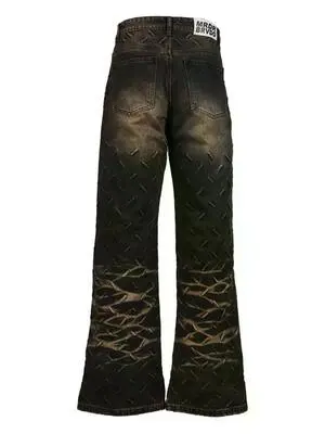 WHO DECIDES WAR BY EV BRAVADO Embossed Trousers