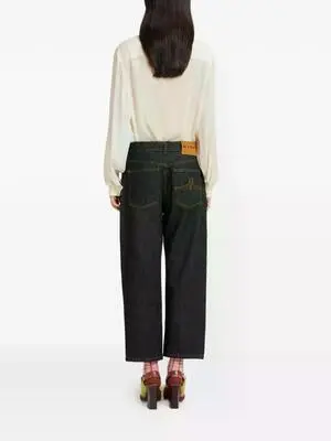 Marni Daisy Appliqué Five-pocket Jeans
