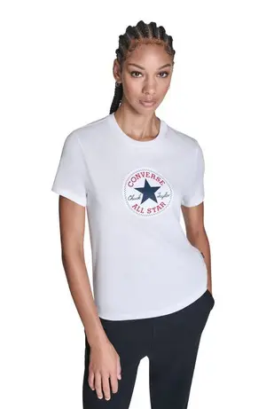 CONVERSE Chuck Taylor All Star Patch T-shirt - White 10a