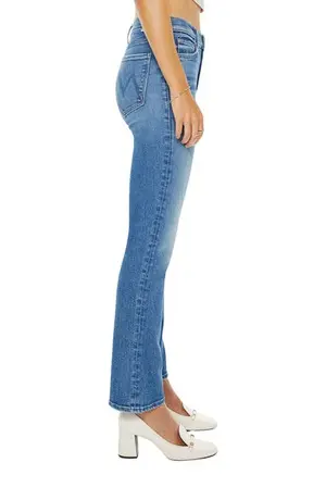 MOTHER The Rascal Hover High-waist Straight-leg Jeans