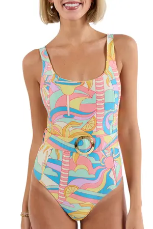 Kenny Flowers Belted One Piece - Yellow