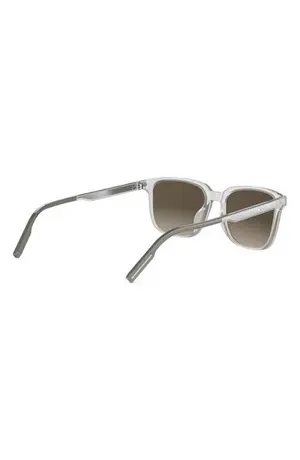 Dior 56mm Gradient Geometric Sunglasses - Grey/other/gradient Brown