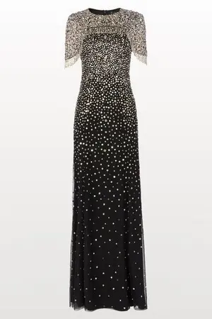 Jenny Packham Esna Maxi Gown - Liquorice