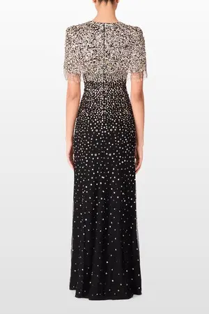 Jenny Packham Esna Maxi Gown - Liquorice
