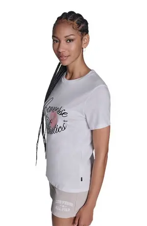 CONVERSE Athletics Script T-shirt - White 10a