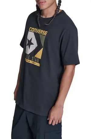 CONVERSE Timeless Boxed Chevron T-shirt - Converse Black