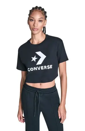 CONVERSE Star Chevron Cropped T-shirt