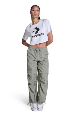 CONVERSE Star Chevron Cropped T-shirt