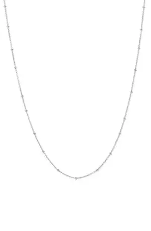 Adina Reyter Saturn Chain Necklace - Silver