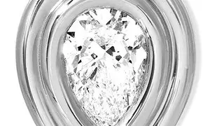 Adina Reyter Groovy Diamond Pear Charm - Silver
