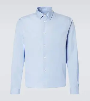 Prada Gathered Cotton Shirt