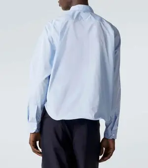 Prada Gathered Cotton Shirt