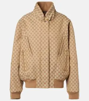 Gucci Gg Canvas Blouson Jacket - Beige