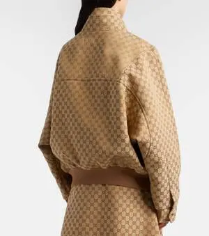 Gucci Gg Canvas Blouson Jacket - Beige