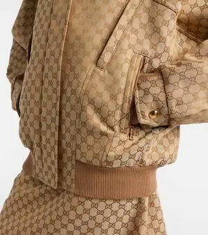 Gucci Gg Canvas Blouson Jacket - Beige