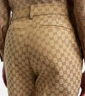 Gucci Gg Canvas Flared Pants
