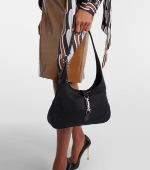 Gucci Jackie 1961 Small Canvas Shoulder Bag
