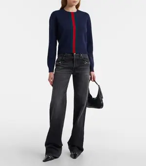 Gucci Web Stripe Wool Sweater