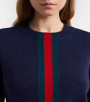 Gucci Web Stripe Wool Sweater