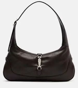 Gucci Jackie Slim Small Leather Shoulder Bag - Brown