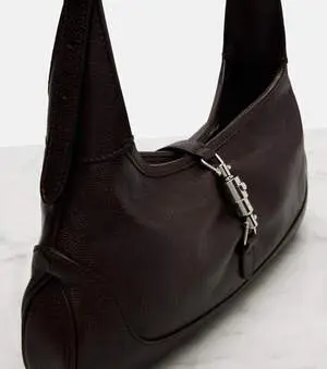 Gucci Jackie Slim Small Leather Shoulder Bag - Brown