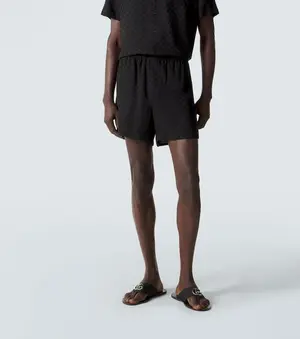 Gucci Gg Silk Jacquard Shorts