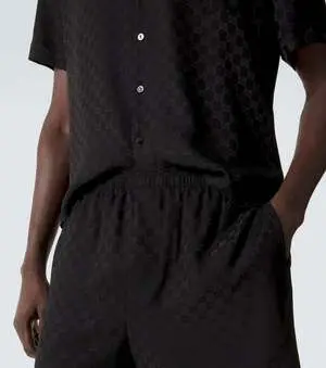 Gucci Gg Silk Jacquard Shorts